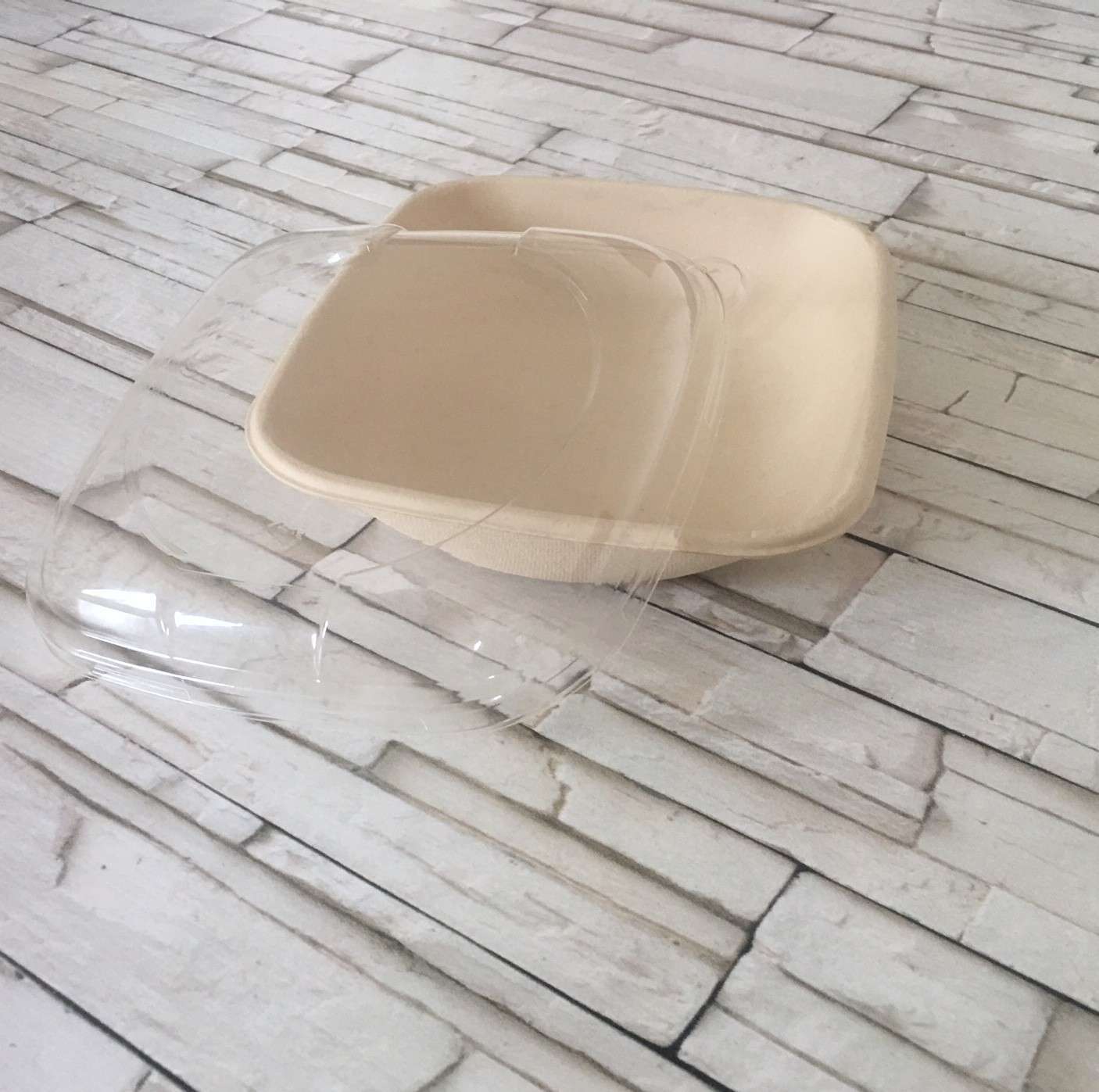 Coperchio quadrato in PLA Nature|Ecologico